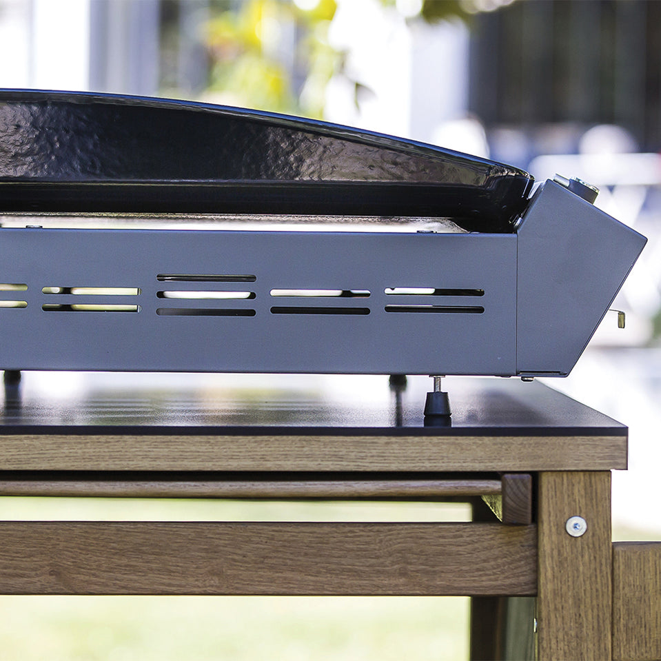 Plancha BERGERAC 2400 Cargo grey - Cast enameled 2 burner gas plancha ...