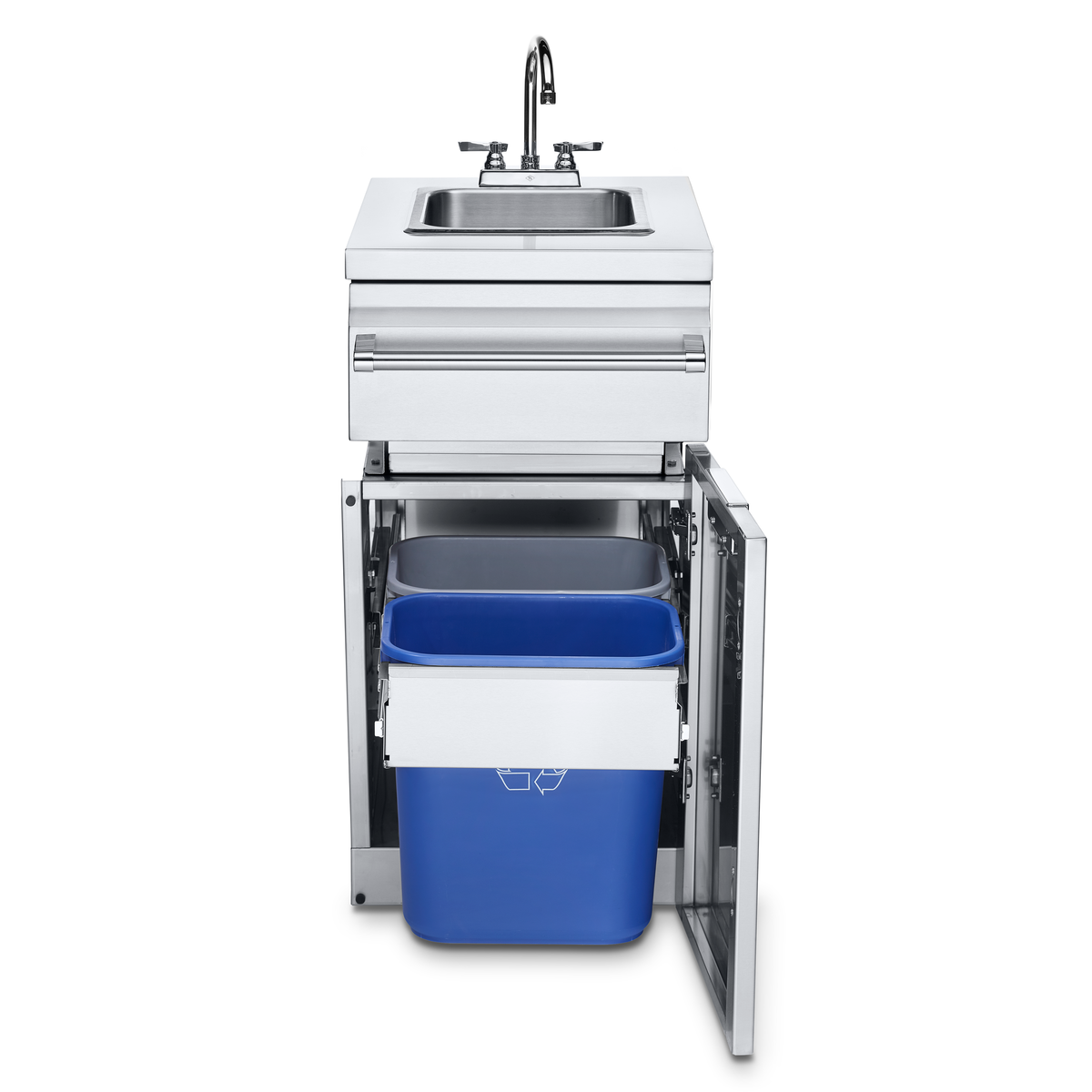 Crown Verity Infinite Series Cabinet Module - Sink & Garbage Bins ...